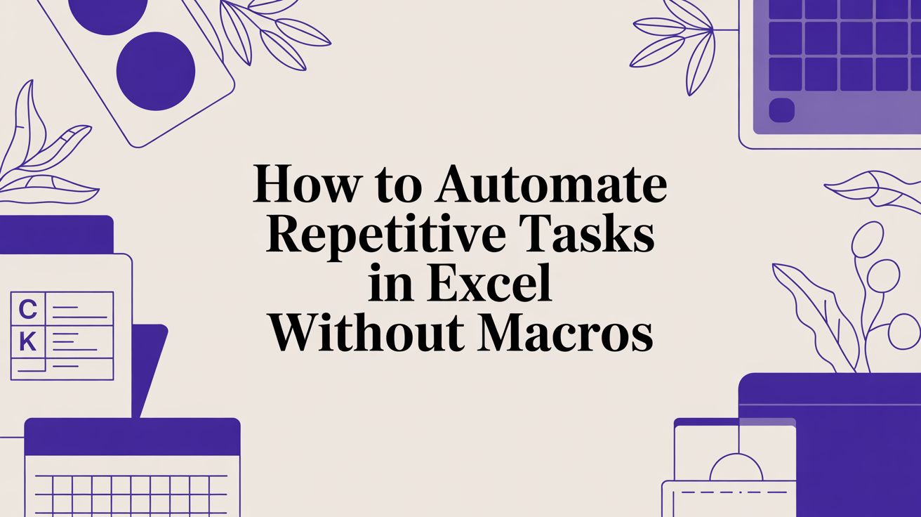 How to Automate Repetitive Tasks in Excel Using AI | ElyxAI