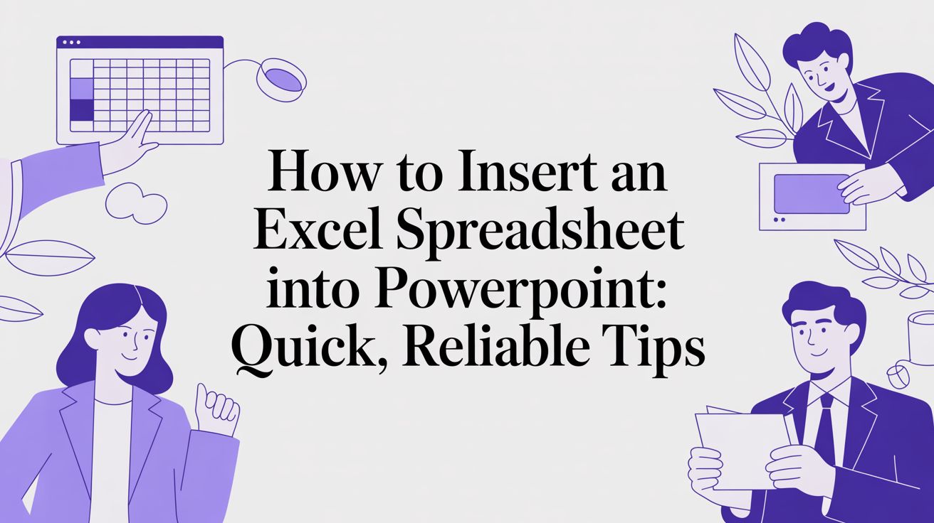 How to Insert an Excel Spreadsheet into PowerPoint | ElyxAI